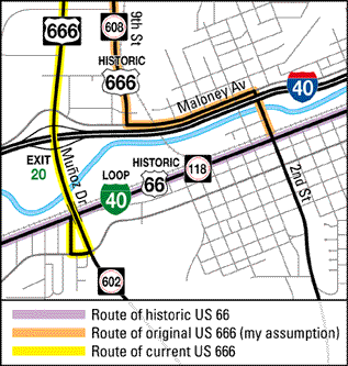 Us Route 666 Map